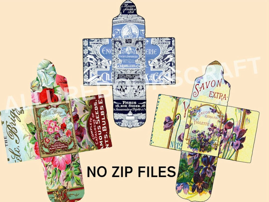 Vintage Needle Packet Ephemera: Printable Junk Journal Embellishments ...