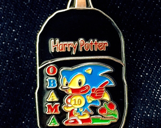 Harry Potter Sonic Obama Bootleg Backpack Enamel Pin - Etsy