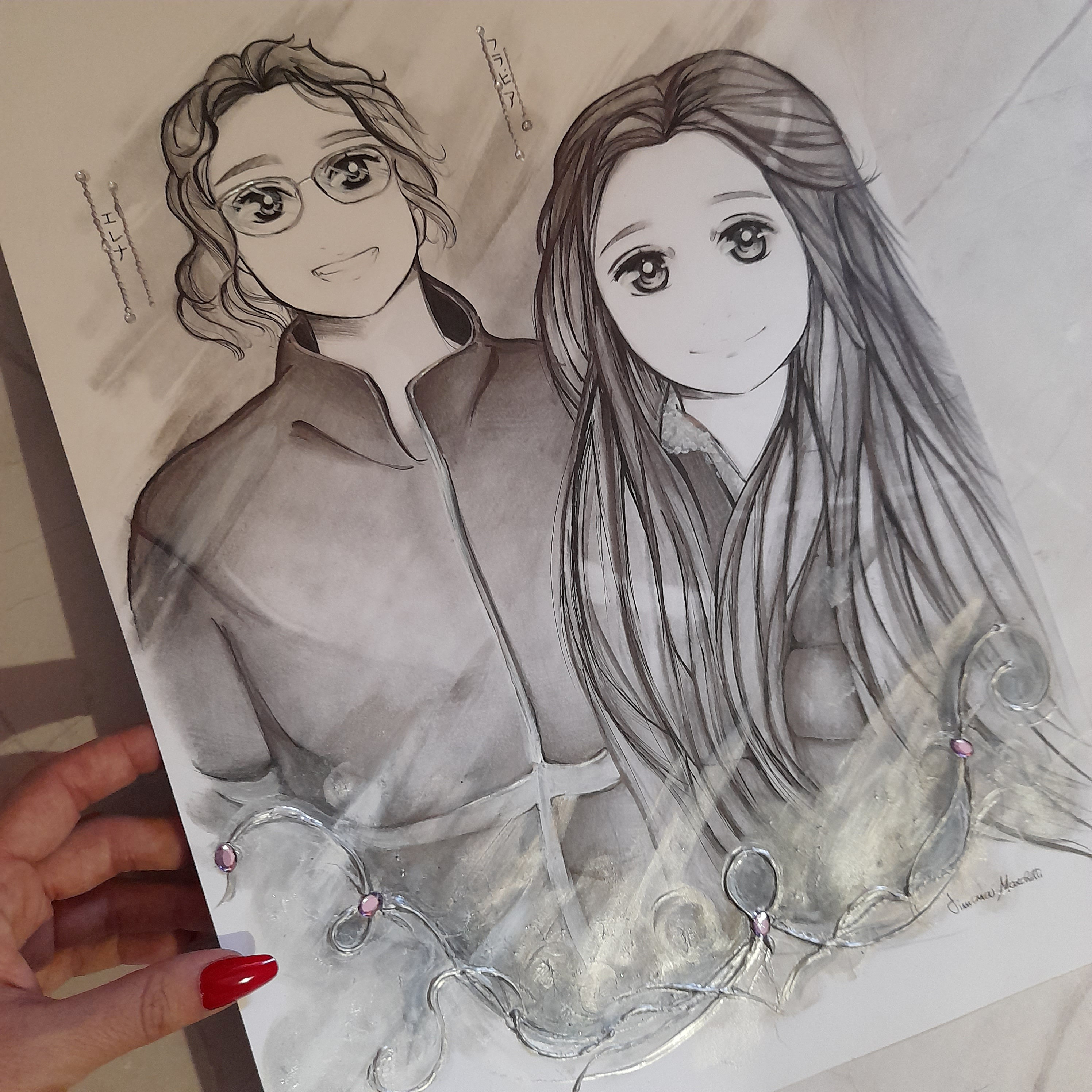 Custom Anime Portrait Anime Portrait From Photo Manga - Etsy