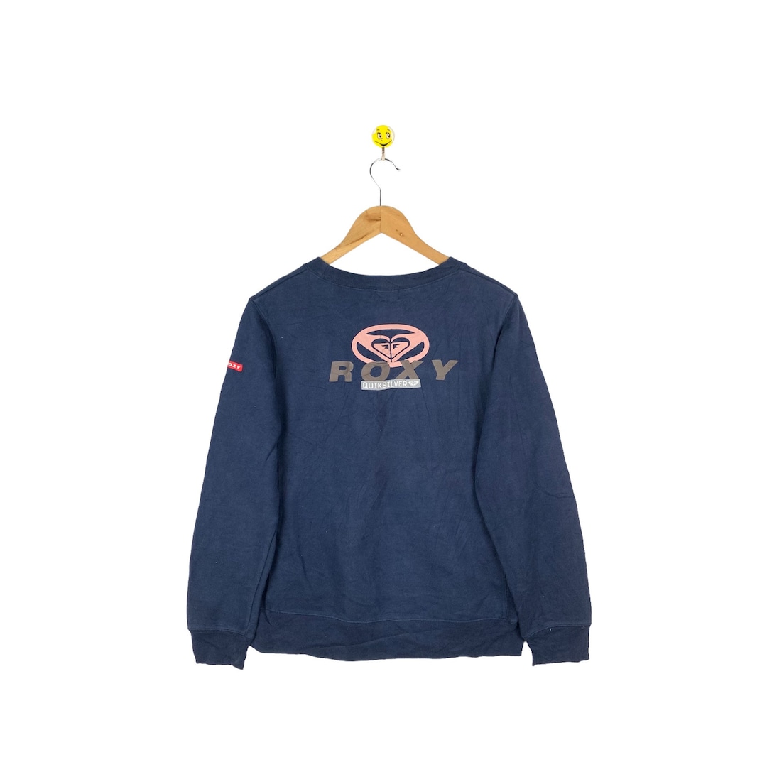 Rare Vintage Roxy X Quicksilver Sweatshirt / Jumper Pullover Crewneck ...