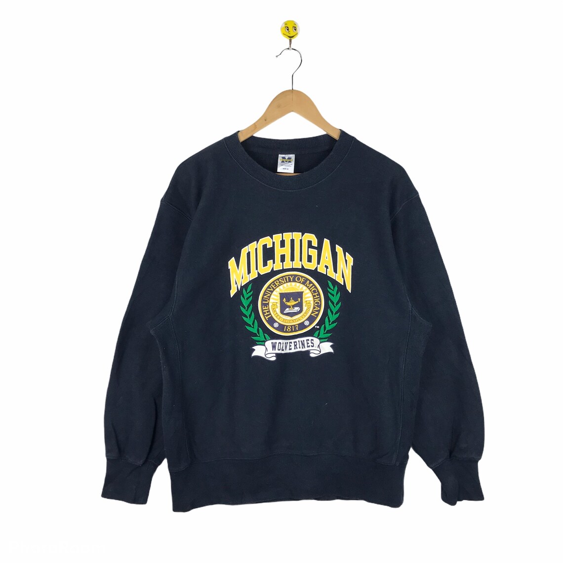 Rare Vintage University of Michigan Sweatshirt Jumper Pullover Crewneck ...