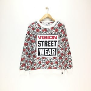 Rare Vintage Vision Street Wear Sweatshirt / Jumper / Fullprint Design ...