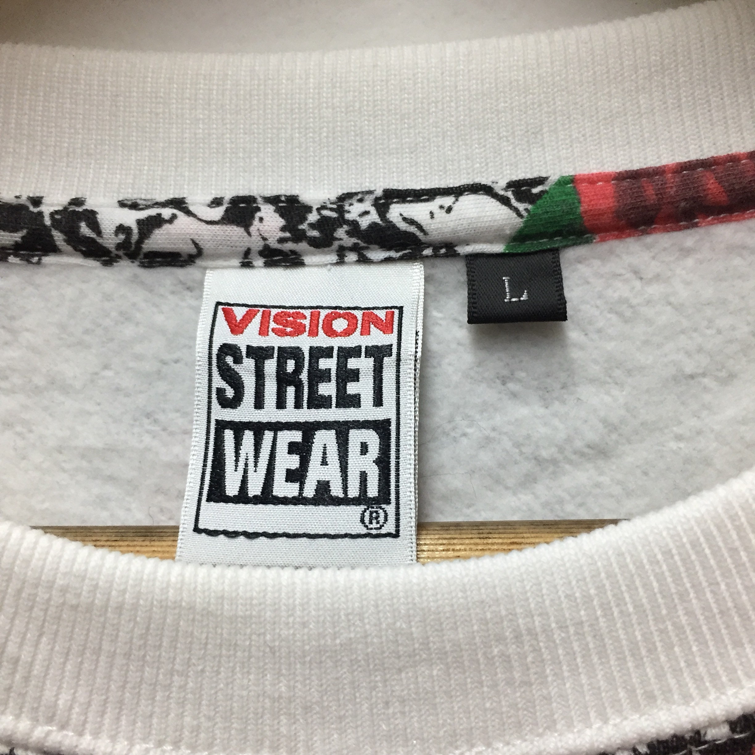 Rare Vintage Vision Street Wear Sweatshirt / Jumper / Fullprint Design ...