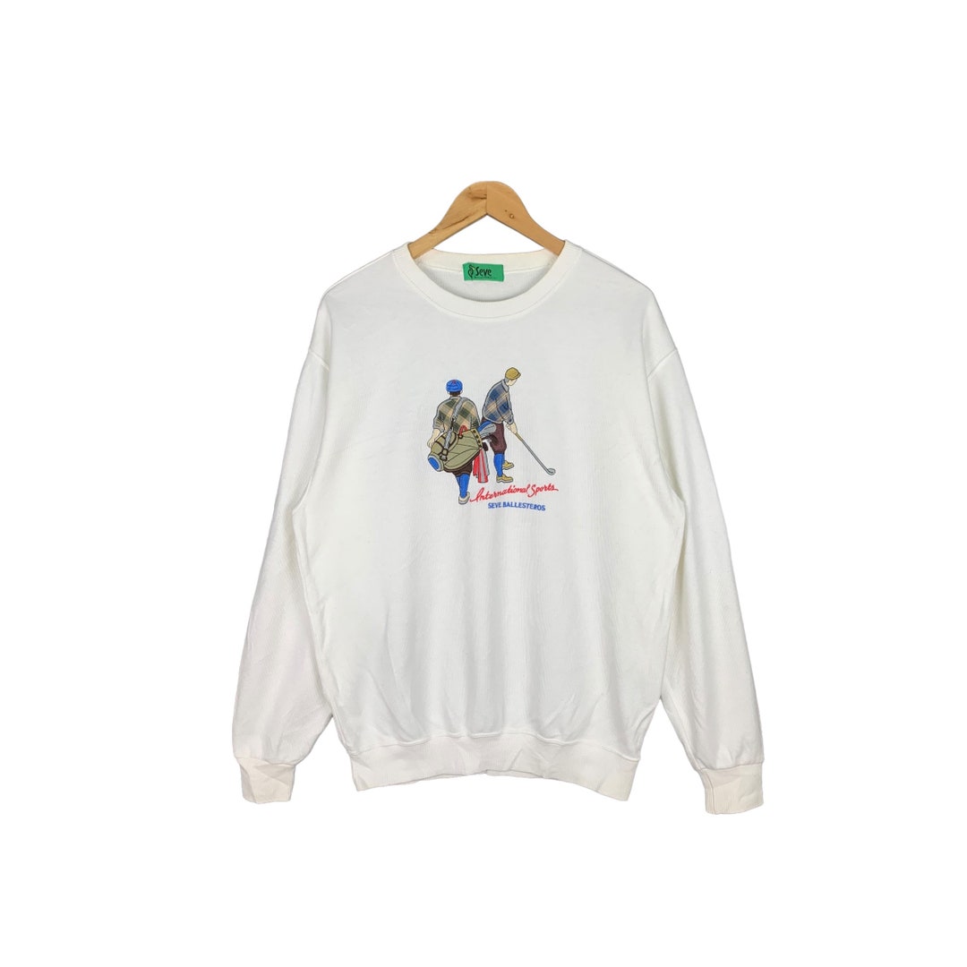 Rare Vintage Seve Ballesteros Sweatshirt / Embroidery Big Logo Golf ...