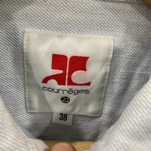 Rare Vintage Courreges Jacket Denim / Courreges Jeans Xs Size / Denim ...