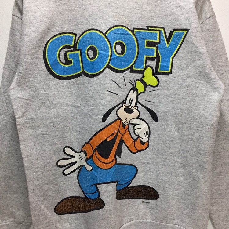 Rare Vintage Goofy Sweatshirt / Walt Disney Cartoon / Velva Sheen / 90s ...
