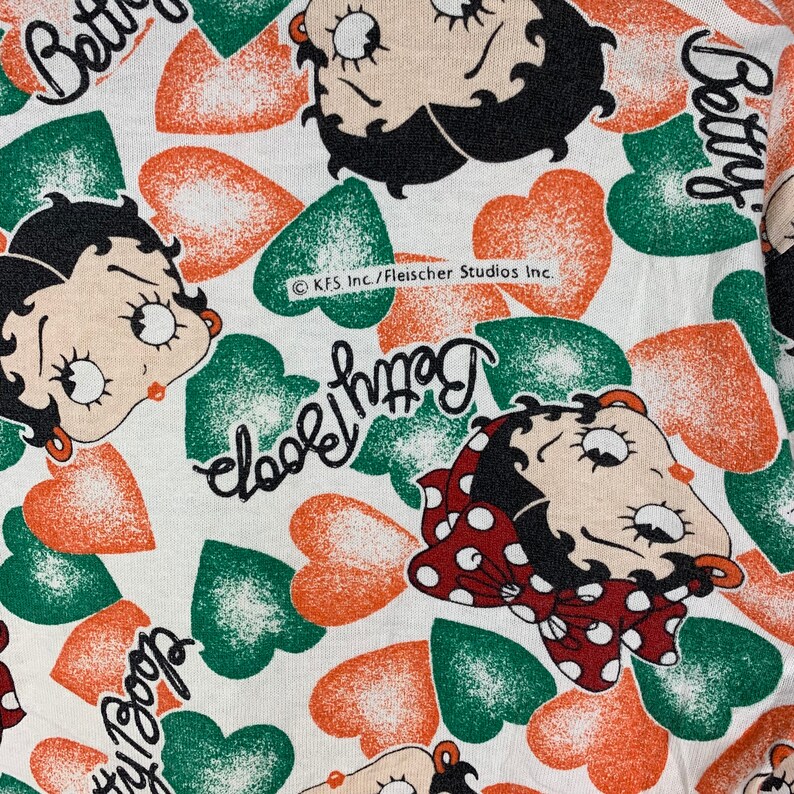 Rare Cartoon Vintage Betty Boop Sweatshirt Overprint / 80s / Jumper ...