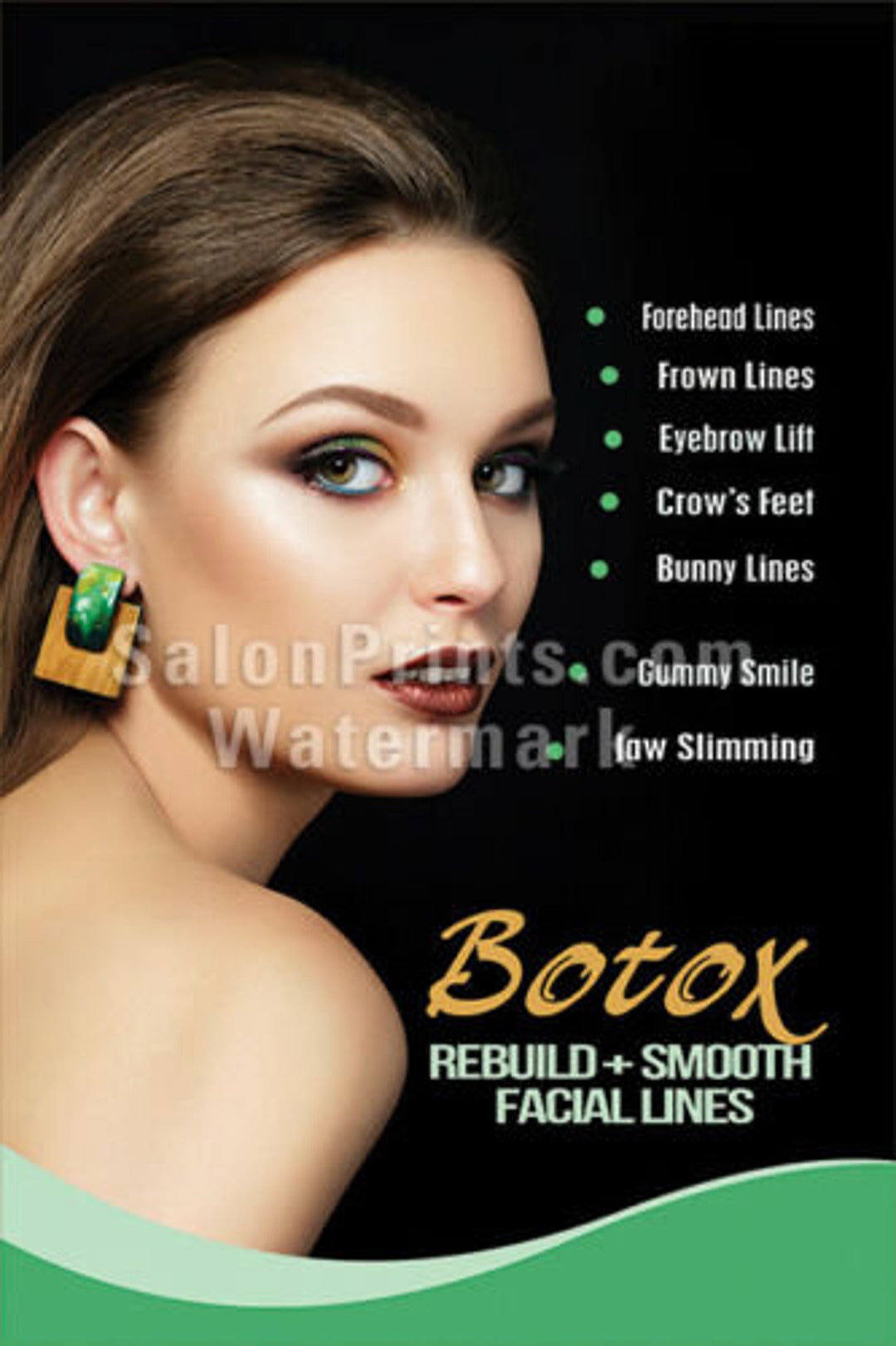 Hair Salon Poster Mesh Vinyl Botox Rebuild Smooth - Etsy