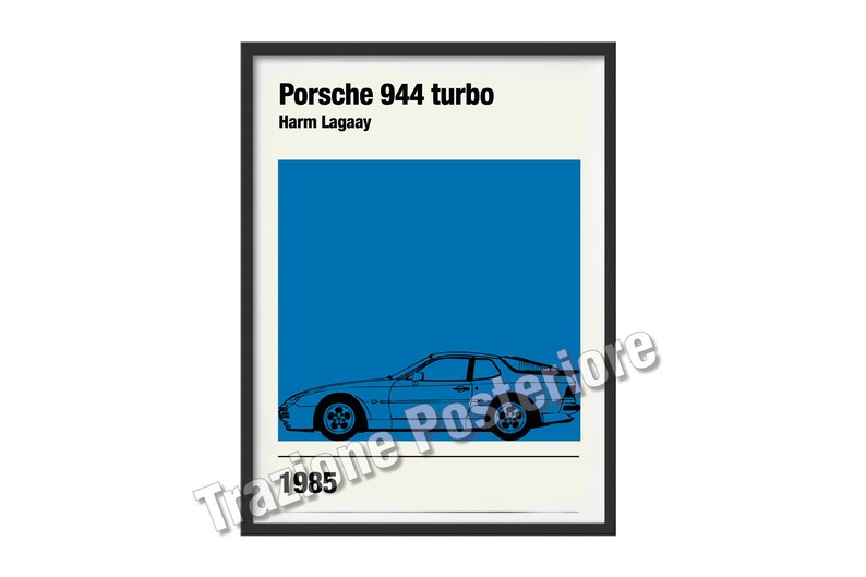 Graphic Poster Porsche 944 Theme - Etsy