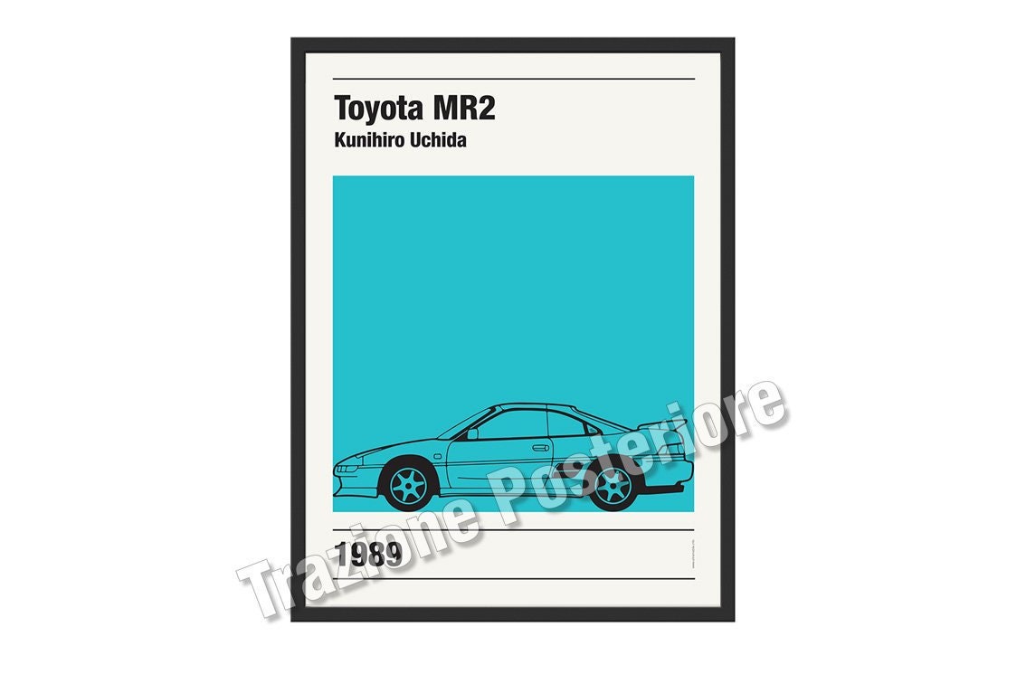 Graphic Poster Toyota MR2 Mk2 Theme - Etsy