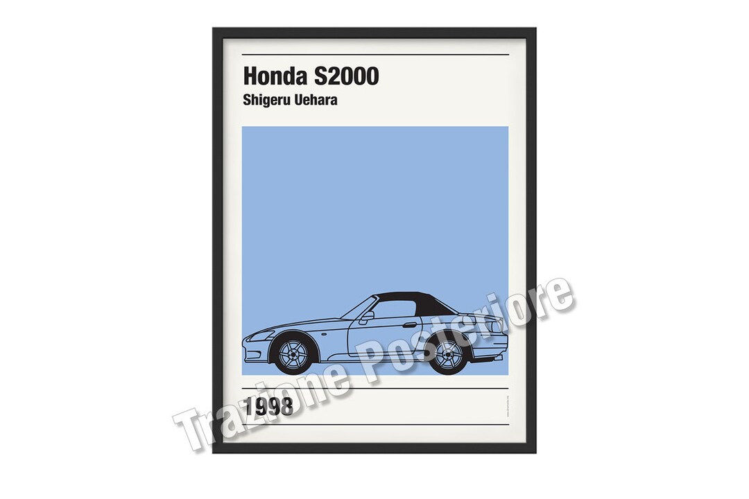 Graphic Poster Honda S2000 Theme - Etsy