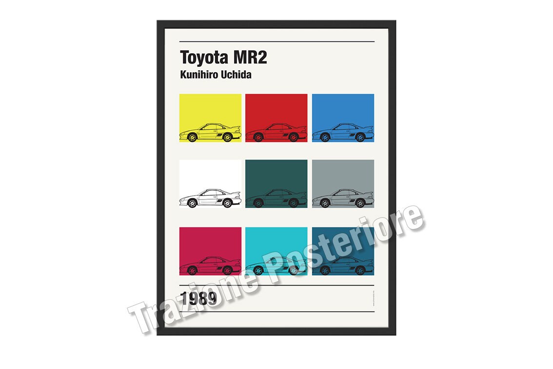 Graphic Poster Toyota MR2 Mk2 Theme - Etsy