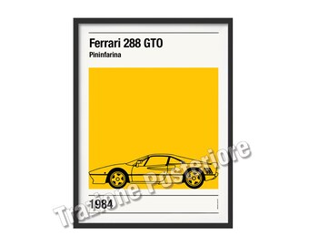 Ferrari 288 GTO Poster - Etsy