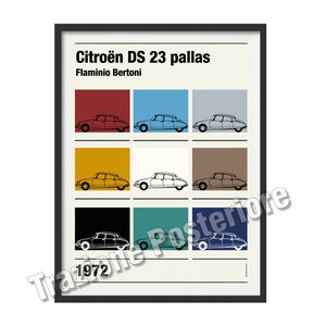 Graphic Poster Citroen DS 23 Pallas Multicolors Theme - Etsy Australia