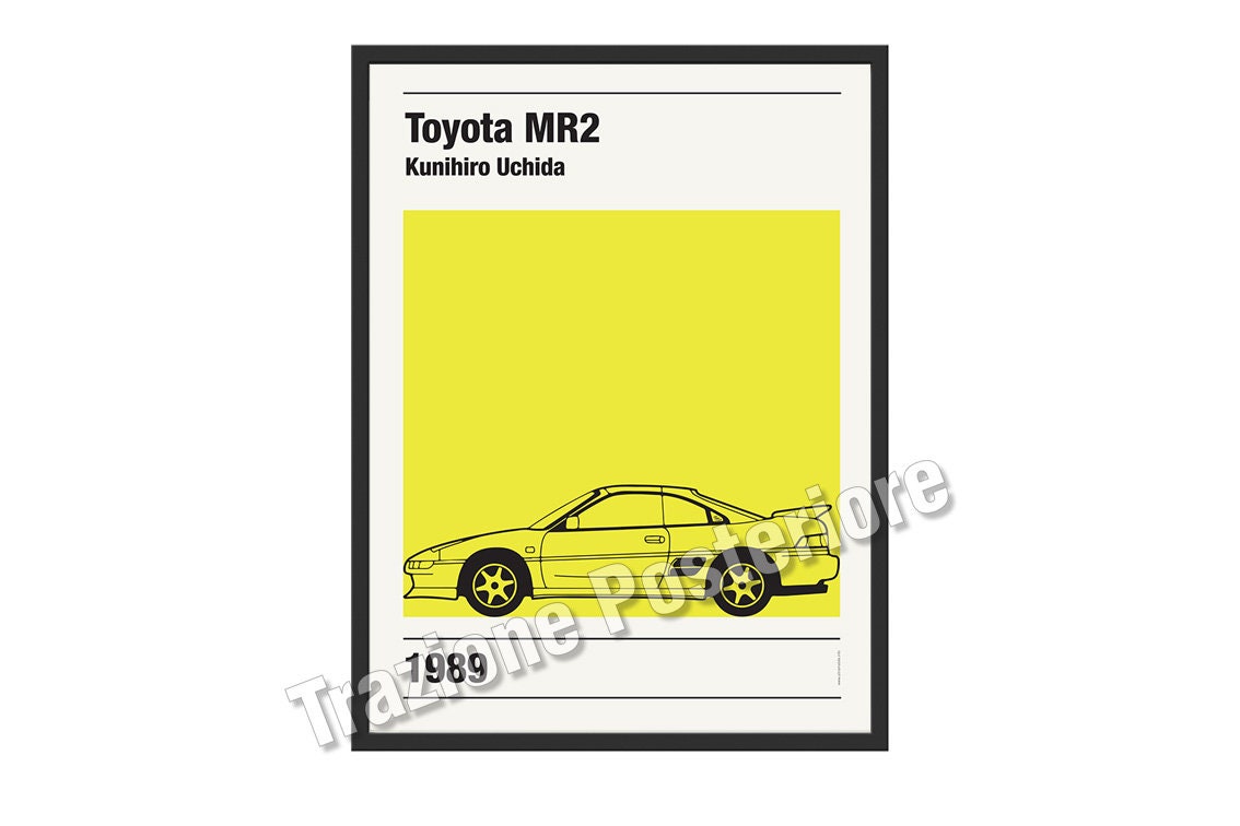 Graphic Poster Toyota MR2 Mk2 Theme - Etsy