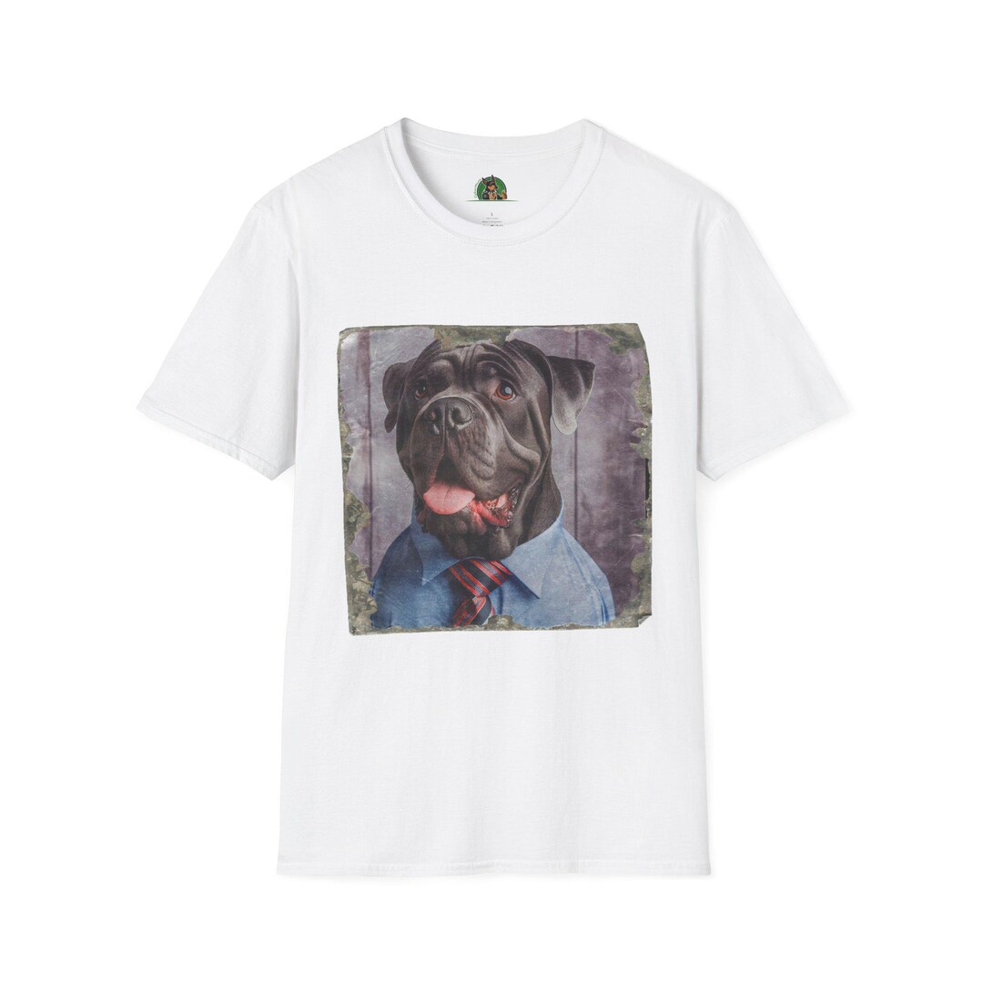 Cane Corso Wearing Suit and Tie T-shirt Dog Lover Apparel, Funny Animal ...