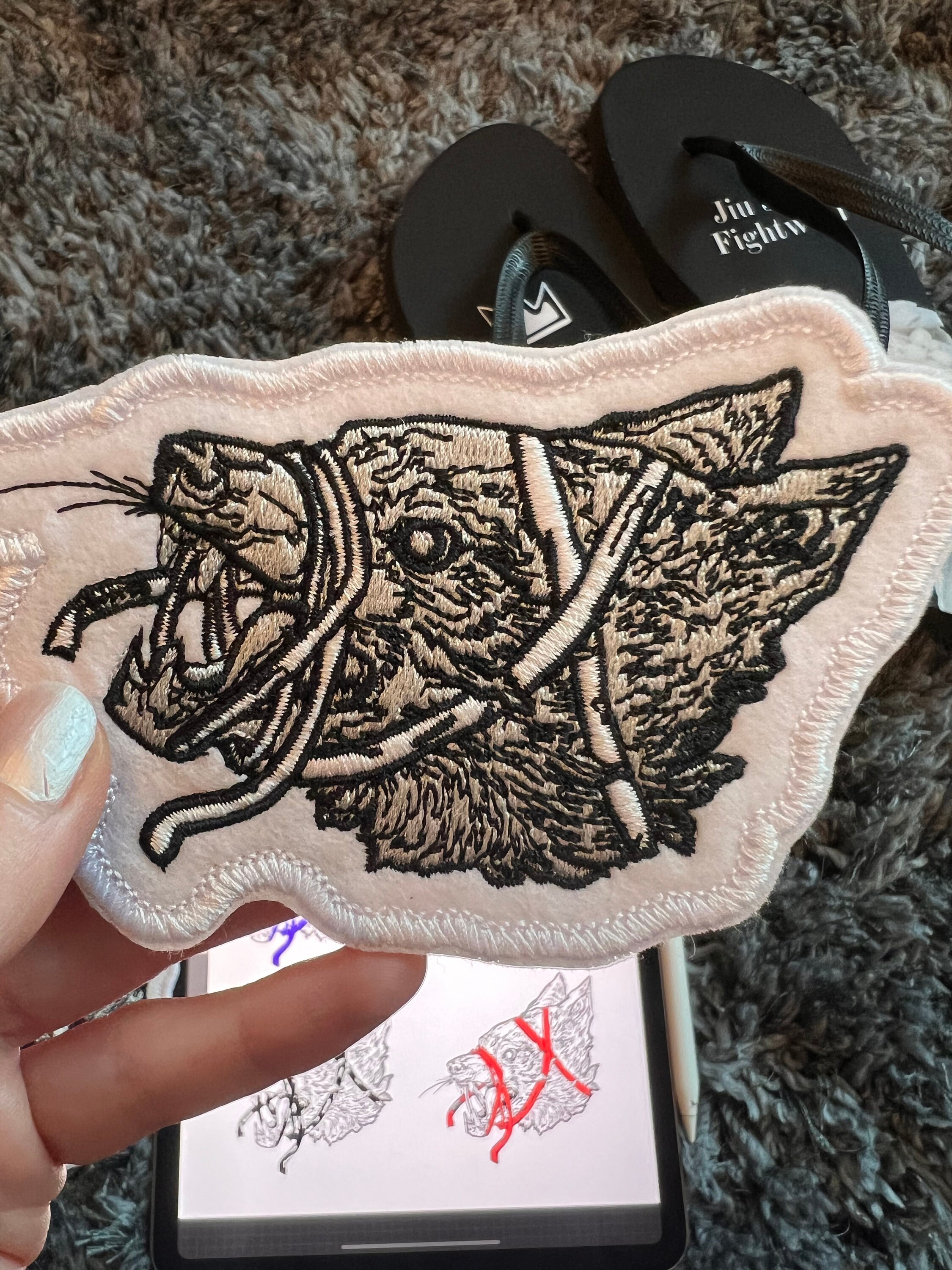 Brazilian Jiu Jitsu Patch 4x4inch, Fully Embroidered Iron/sew on Badge ...