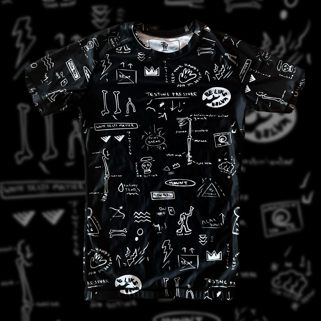 Black Jiu Jitsu Mens/womens Rashguard Brazilian Jiu Jitsu, Martial Arts ...