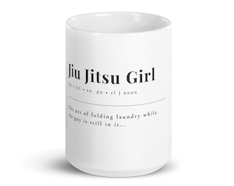 Jiu Jitsu Girls Coffee Tea Mug, Women Martial Art, Brazilian Jiu Jitsu ...