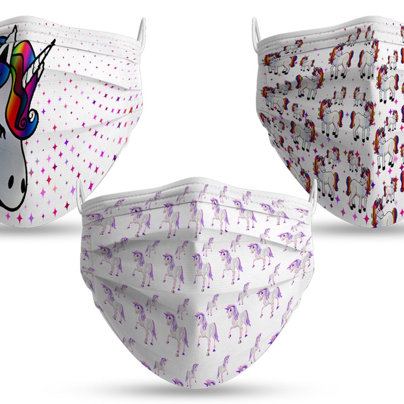 Unicorn Face Mask Adult - Etsy