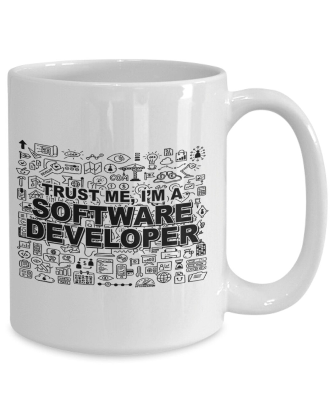 Software Engineer Mug - Funny Software Engineering Gift - Ceramic Cup ...