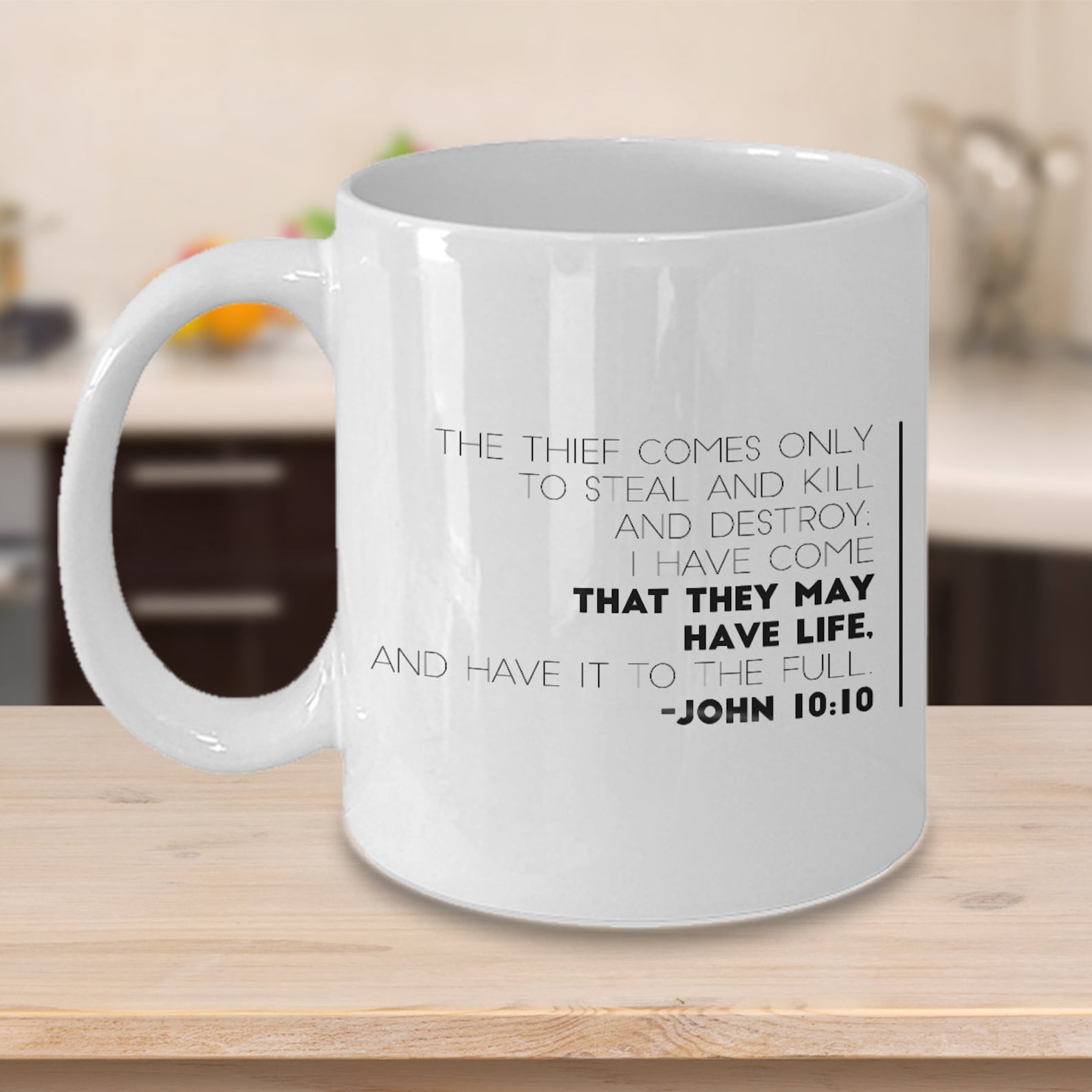 Juan 10 10 taza Verso de la Biblia cita taza: El - Etsy España