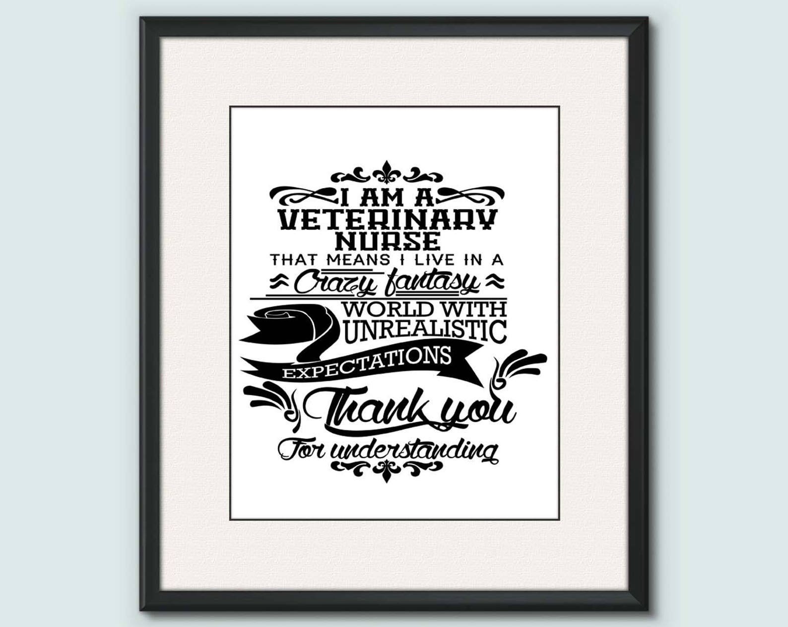 Veterinary Nurse Poster: Creative, Cool, Passionate, Dedicated and ...