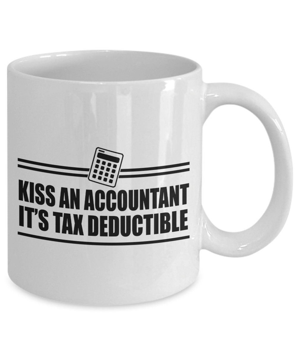 Accountant Coffee Mug "kiss an Accountant" Funny Accountant Mug ...