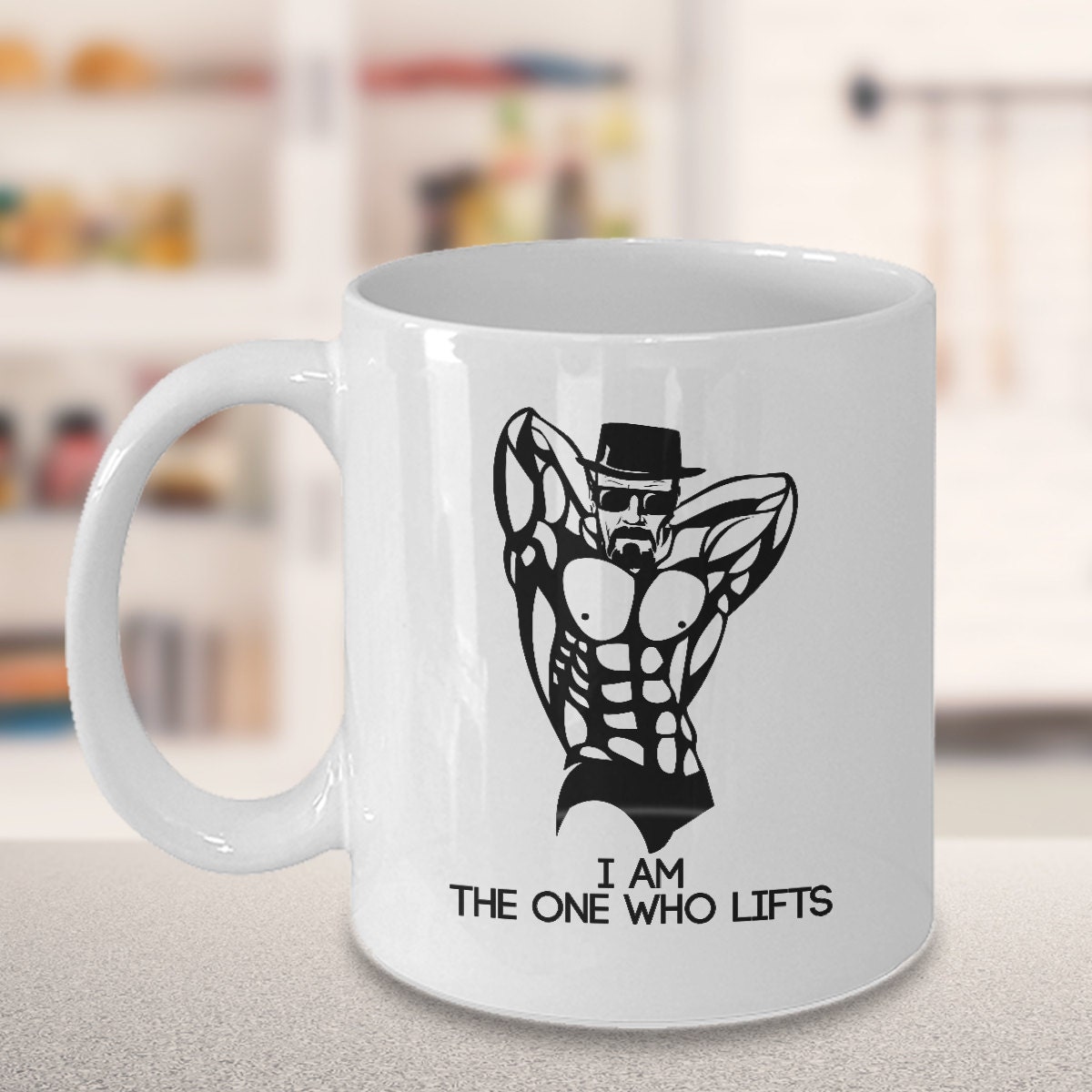 Bodybuilder Coffee Mug: "i Am the One Who Lifts"; Handmade Cup 11 Oz ...