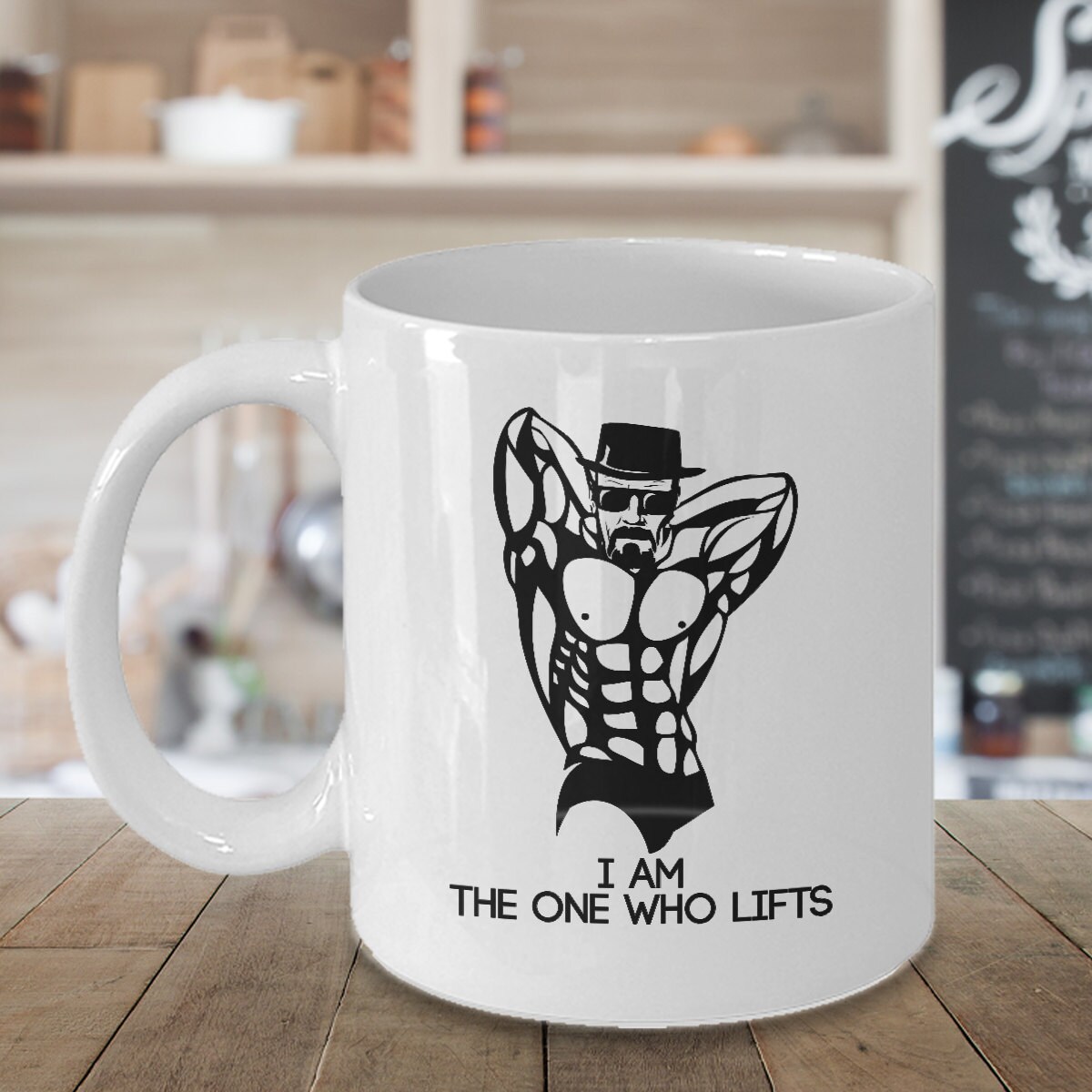 Bodybuilder Coffee Mug: "i Am the One Who Lifts"; Handmade Cup 11 Oz ...