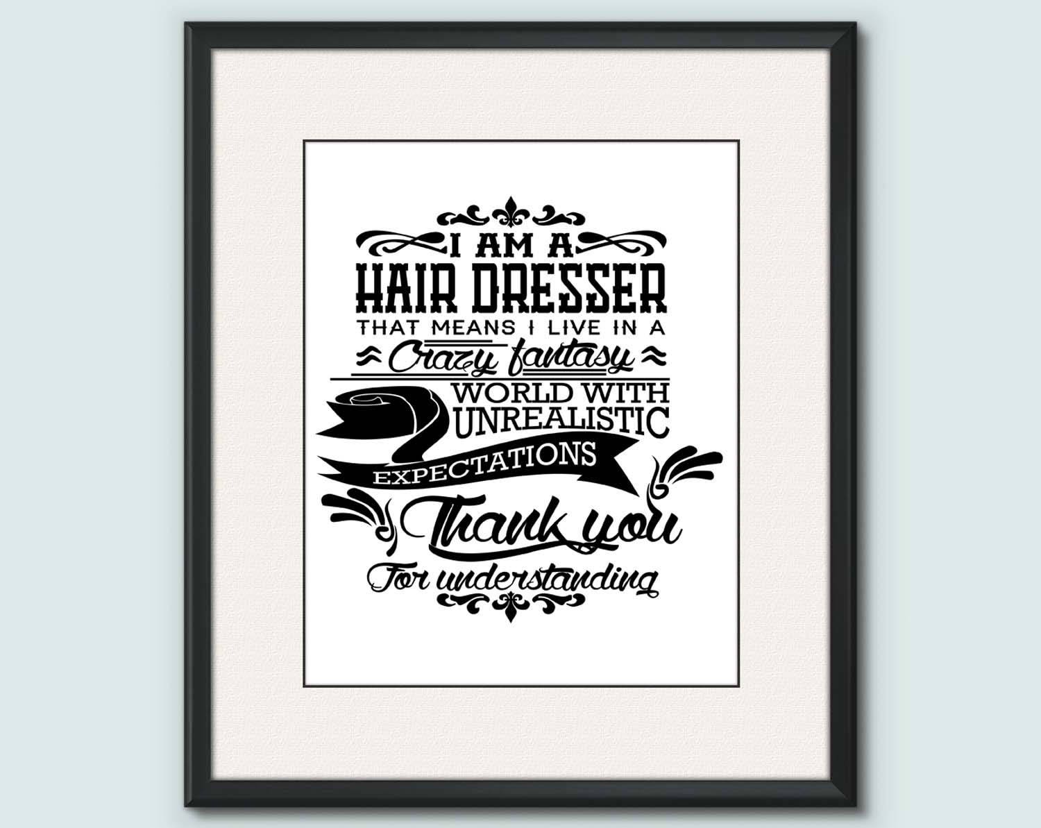 Friseur Poster: kreativ, cool, leidenschaftlich, engagiert und ...