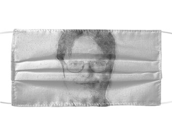 The Office USA Dwight/michael Scott Face Mask Reusable Adult | Etsy