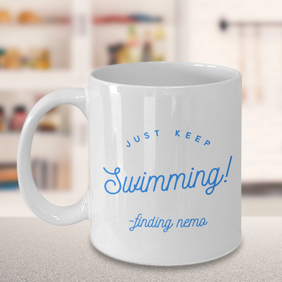 Finding Nemo Mug: just Keep Swimming Mug Handmade Coffee Cup 11 Oz ...