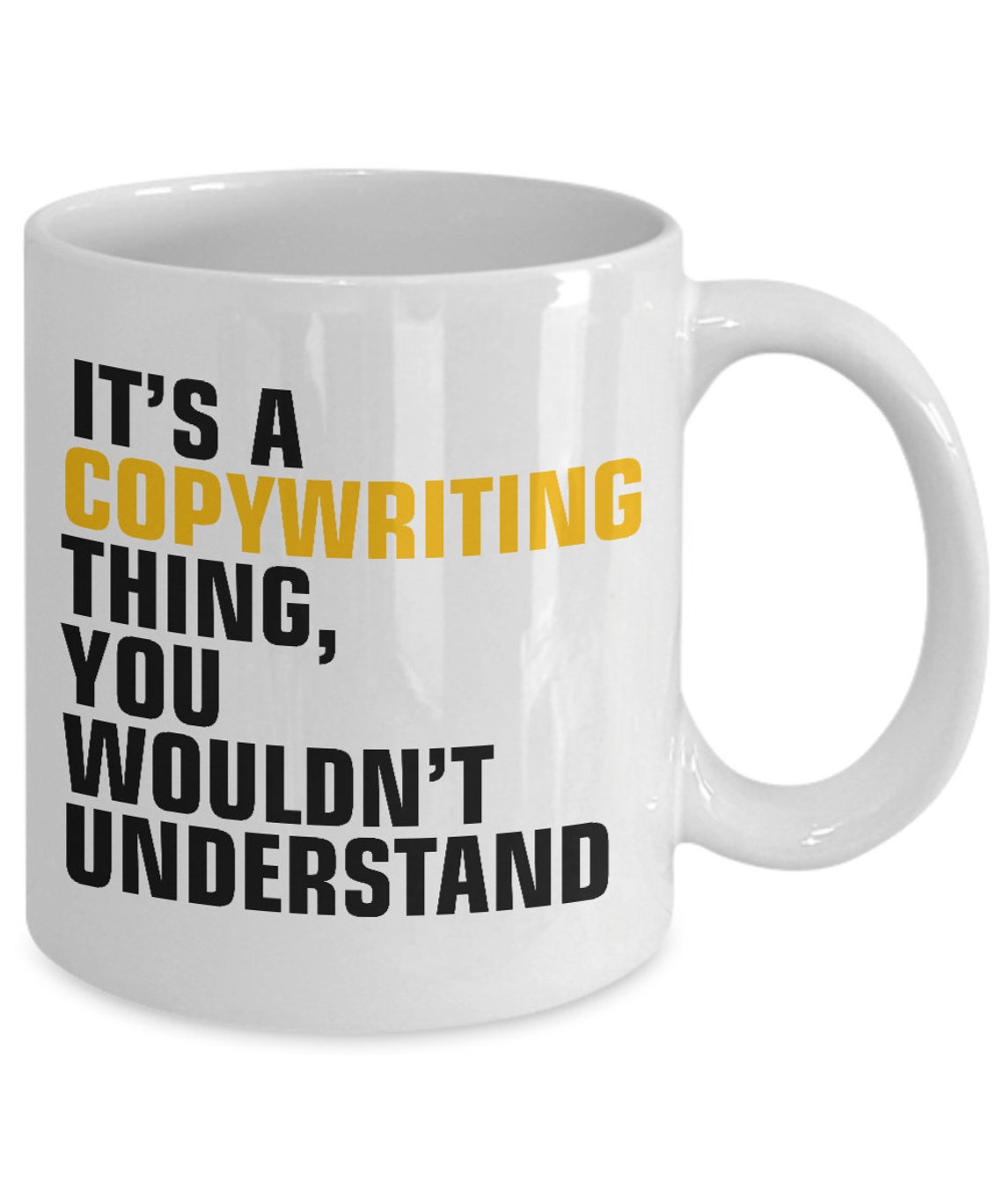 Copywriter Coffee Mug, Funny Gift Mug for Copywriters, Writing Copy Mug ...