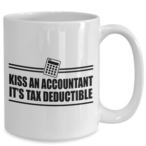Accountant Coffee Mug "kiss an Accountant" Funny Accountant Mug ...