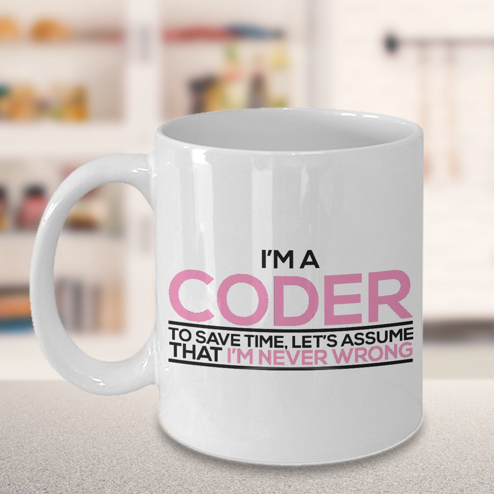 CODER Coffee Mug: im A Coder to Save Time Lets Assume - Etsy