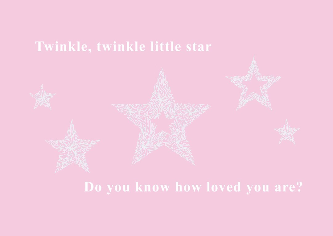 Twinkle Twinkle Print in a Choice of Colours, A4 Print, Nursery Print ...