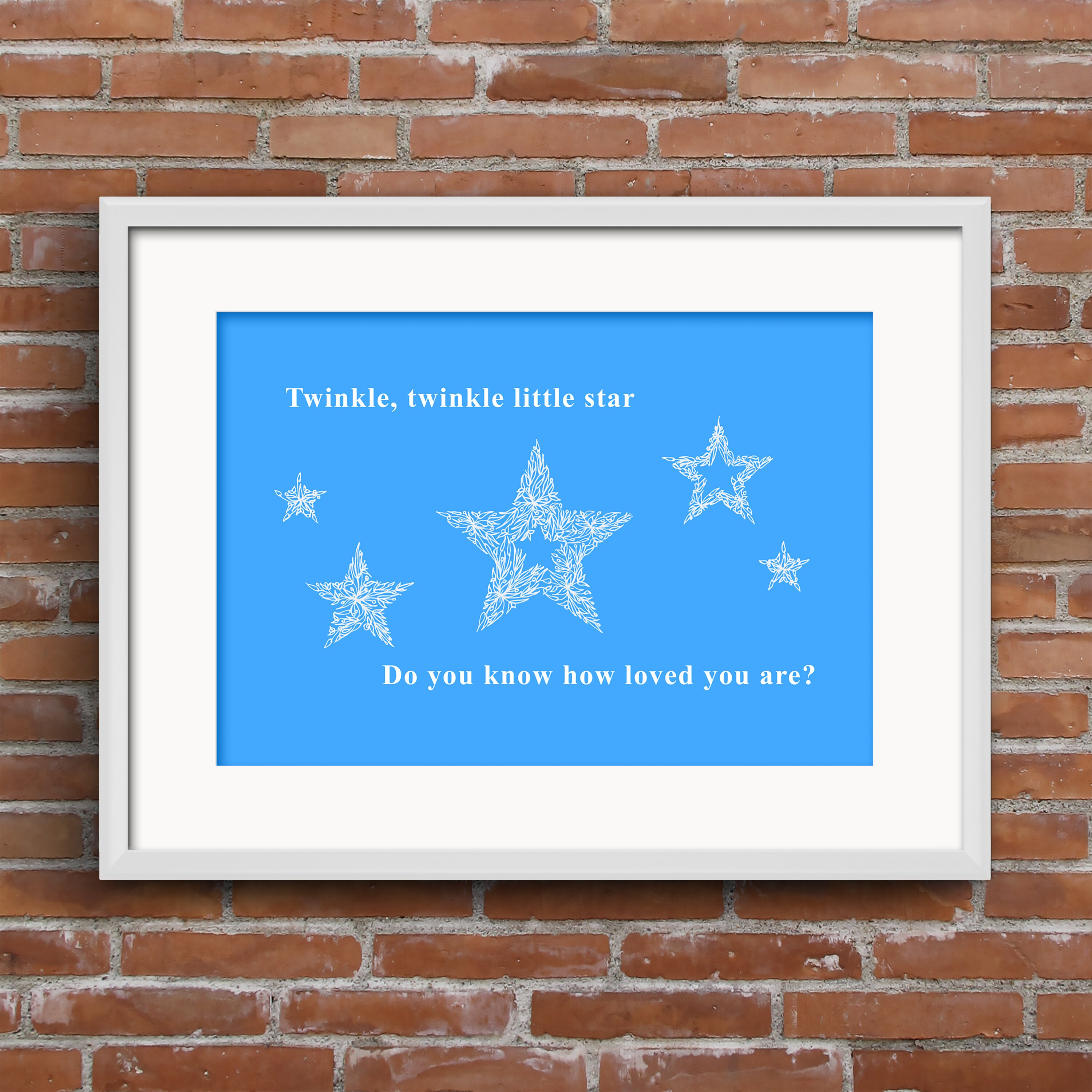 Twinkle Twinkle Print in a Choice of Colours, A4 Print, Nursery Print ...