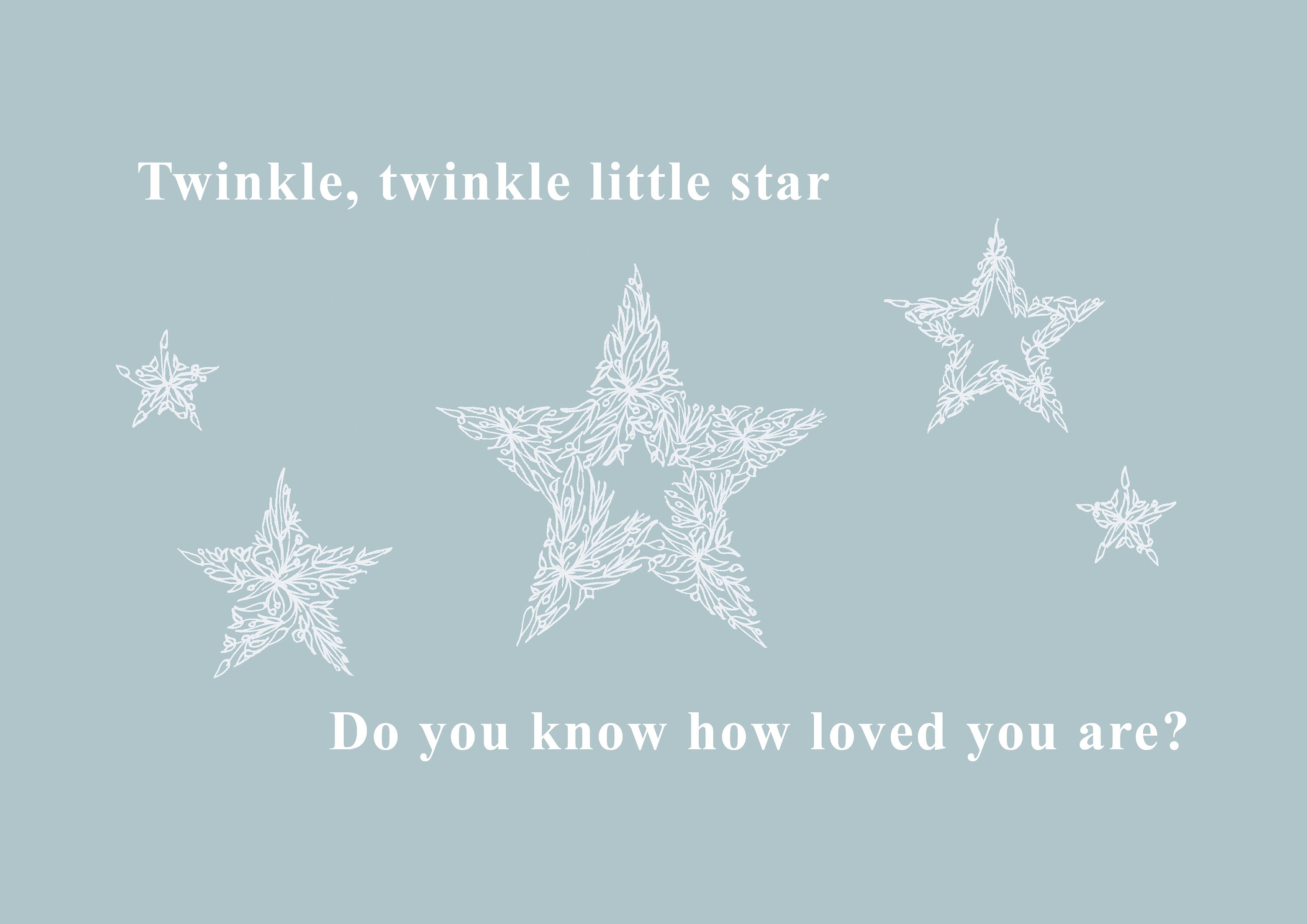 Twinkle Twinkle Print in a Choice of Colours, A4 Print, Nursery Print ...