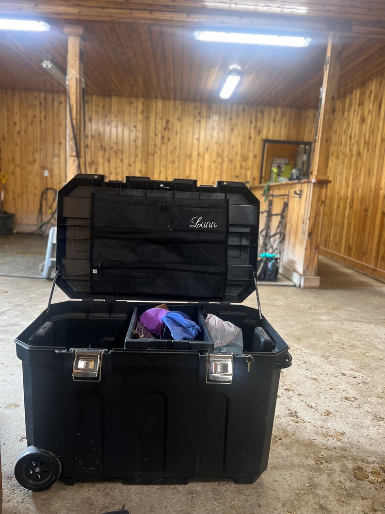 Tack Trunk Lid Organizer for Tool Box, Mesh Pocket Organizer for ...