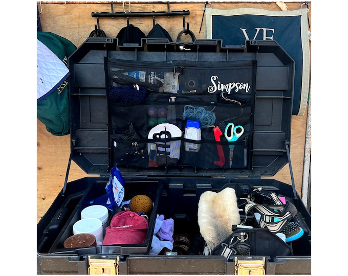 Tack Trunk Lid Organizer for Tool Box, Mesh Pocket Organizer for ...