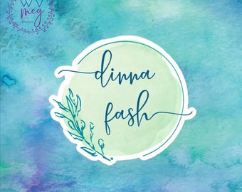 Outlander Inspired "dinna Fash Sassenach With Dragonfly" Car Decal ...