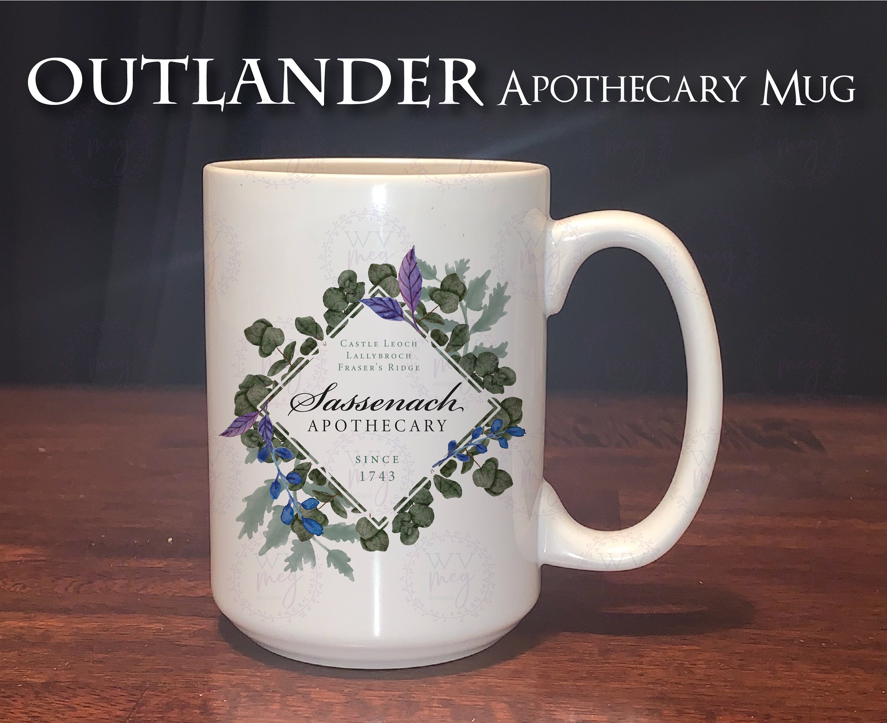 Outlander Sassenach Apothecary Double Sided 15 Oz. Mug - Etsy