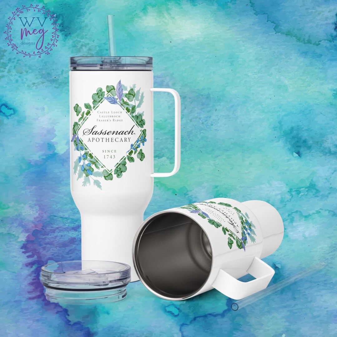 Outlander Inspired Sassenach Apothecary 25/40 Oz. Travel Mug With ...