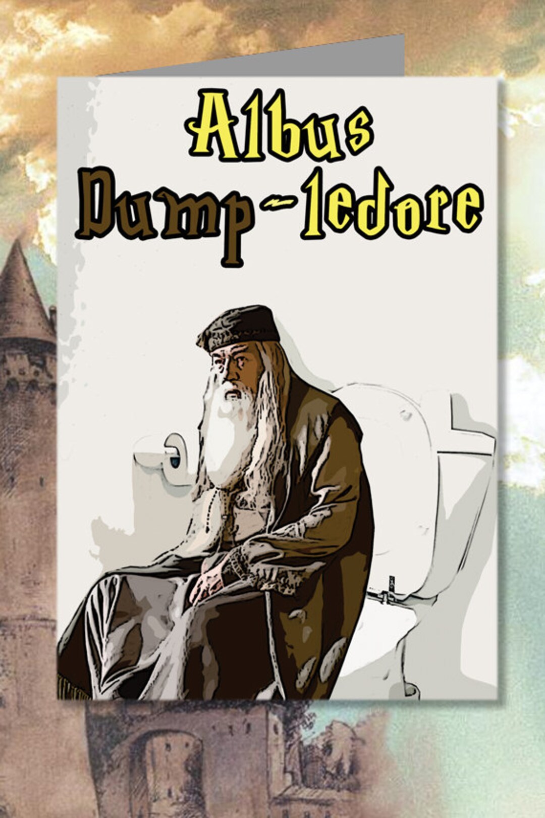 Harry Potter Albus Dumbledore/"dump"ledore Funny Greetings Card ...