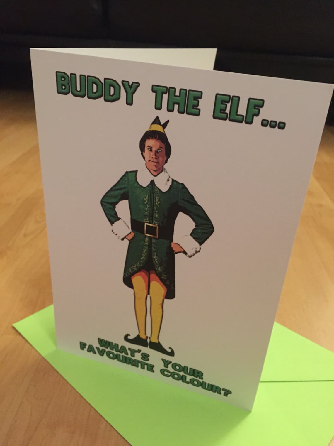 Buddy the Elf Christmas Card From Elf Movie. Humerous Festive Holidays ...
