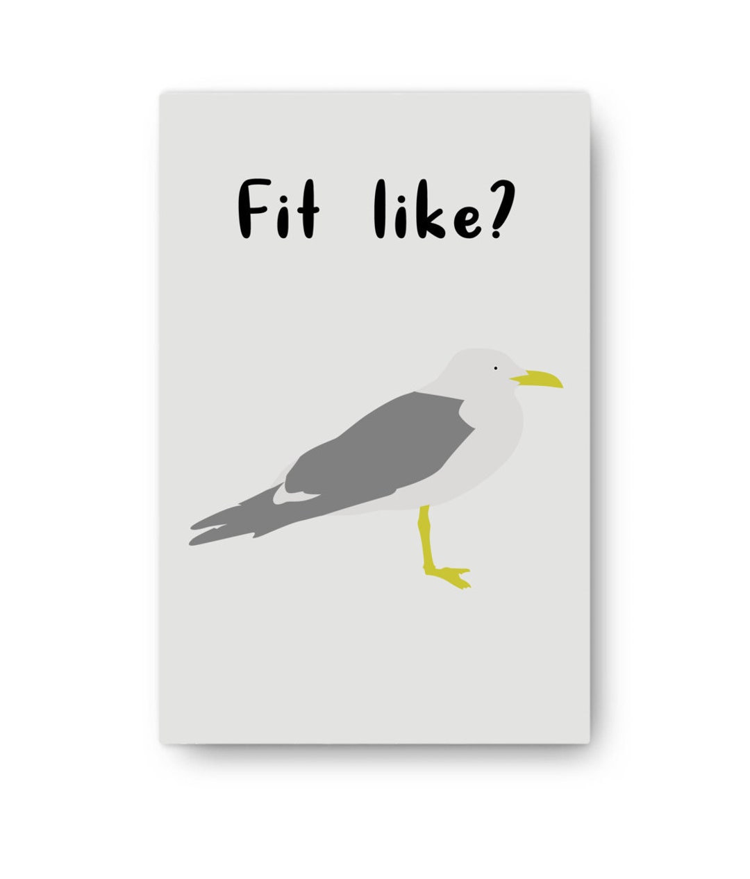 Doric Seagull "fit Like?" Portrait Canvas - Funny Scottish Slang ...