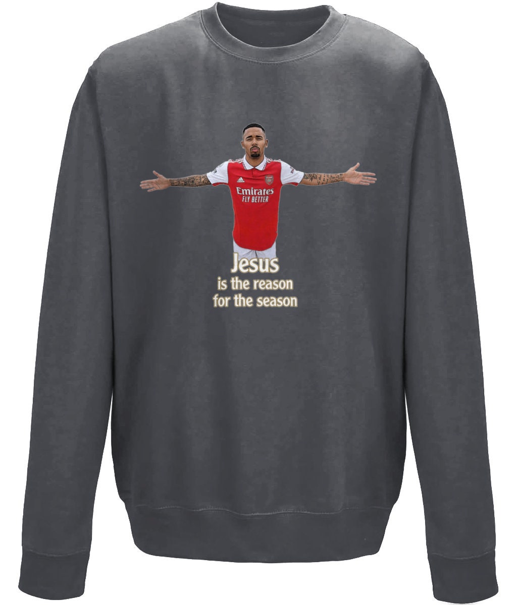 Gabriel Jesus Arsenal Inspired Christmas Jumper With the Funny Caption ...
