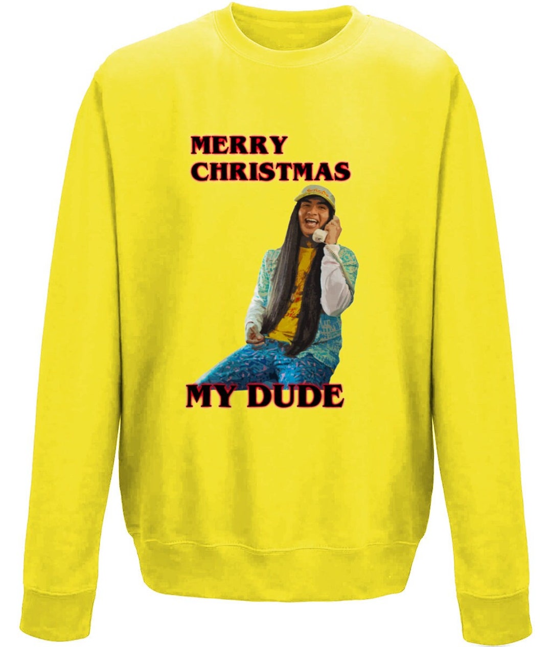 Stranger Things Inspired "merry Christmas My Dude" Christmas Jumper ...