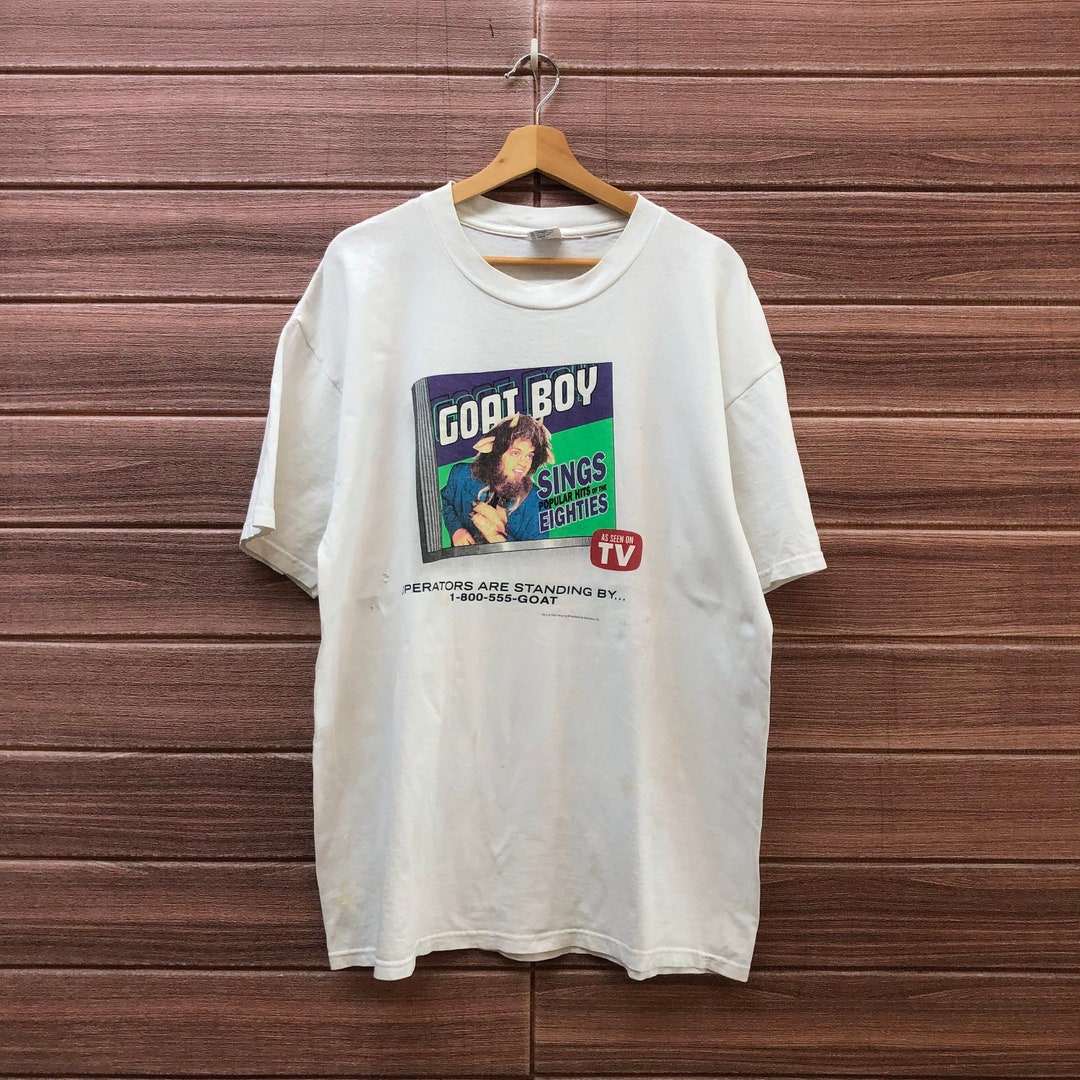 Vintage 90s Goat Boy Sings Popular Hits of the Eighties Shirt ...